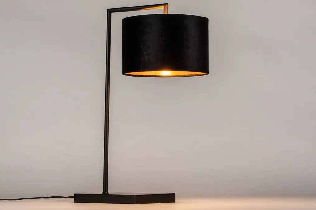 Stolní lampa Pallas Black and Gold