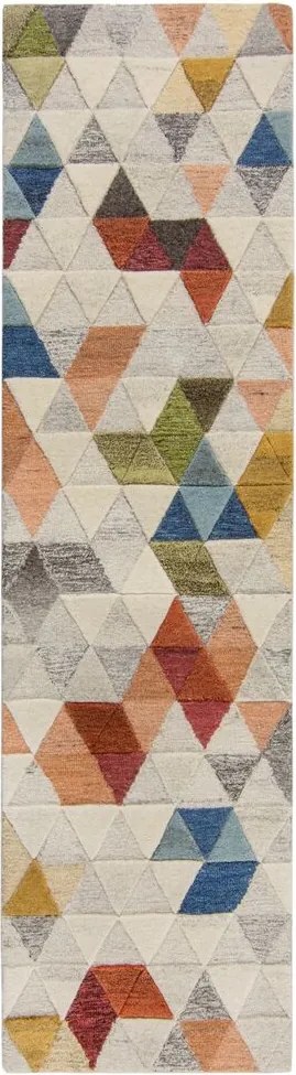 Flair Rugs, Běhoun Moda Amari Natural/Multi, 60x230, vícebarevná, chodba / předsíň