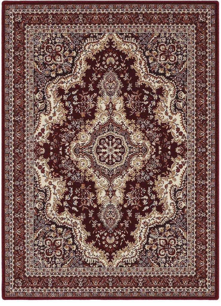 Koberce Breno Kusový koberec ISFAHAN ALMAS ruby, Hnědá, Vícebarevné, 133 x 180 cm