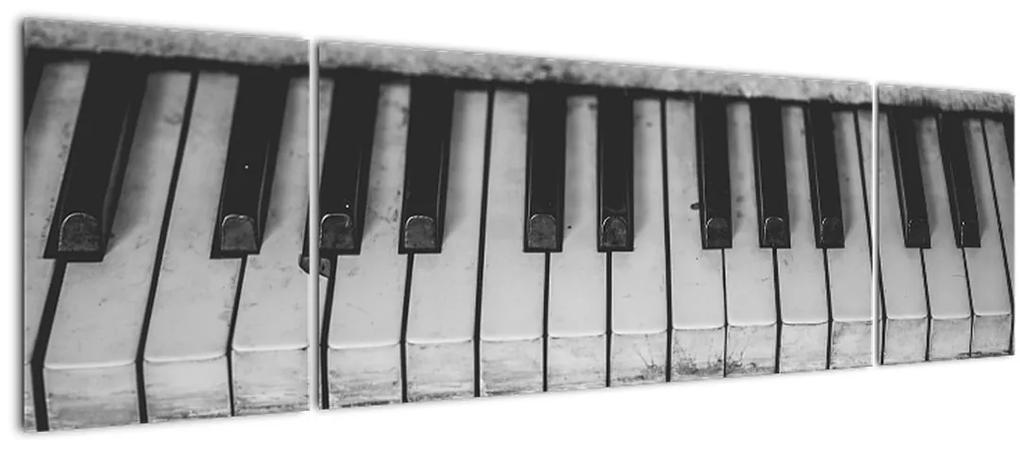 Obraz starého klavíru (170x50 cm)