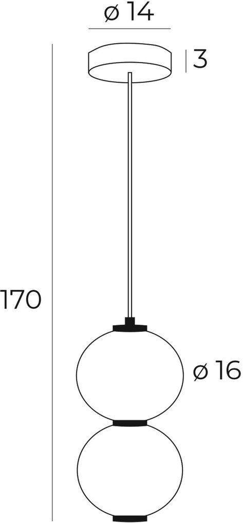 Maxlight Závěsné svítidlo Maxlight P0469 TAMA