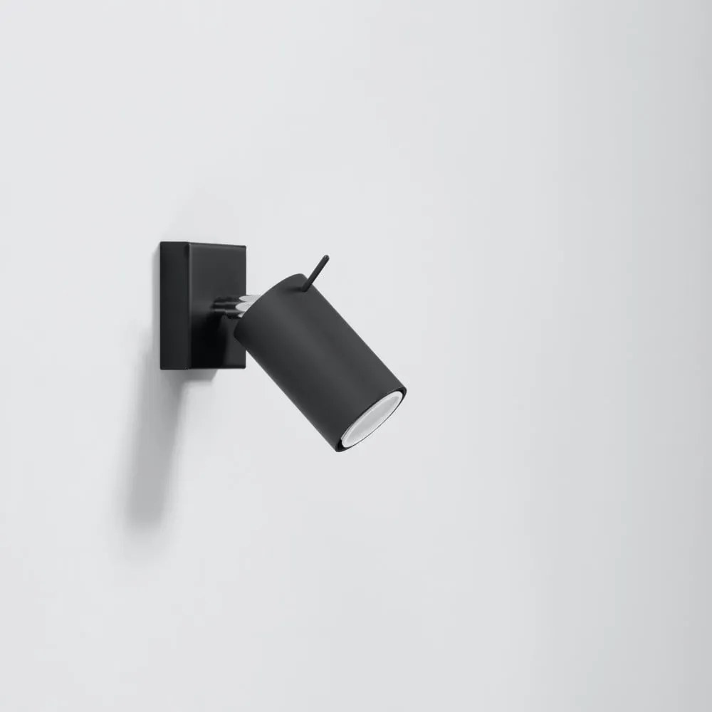 Černé kovové bodové svítidlo 8x8 cm Etna – Sollux
