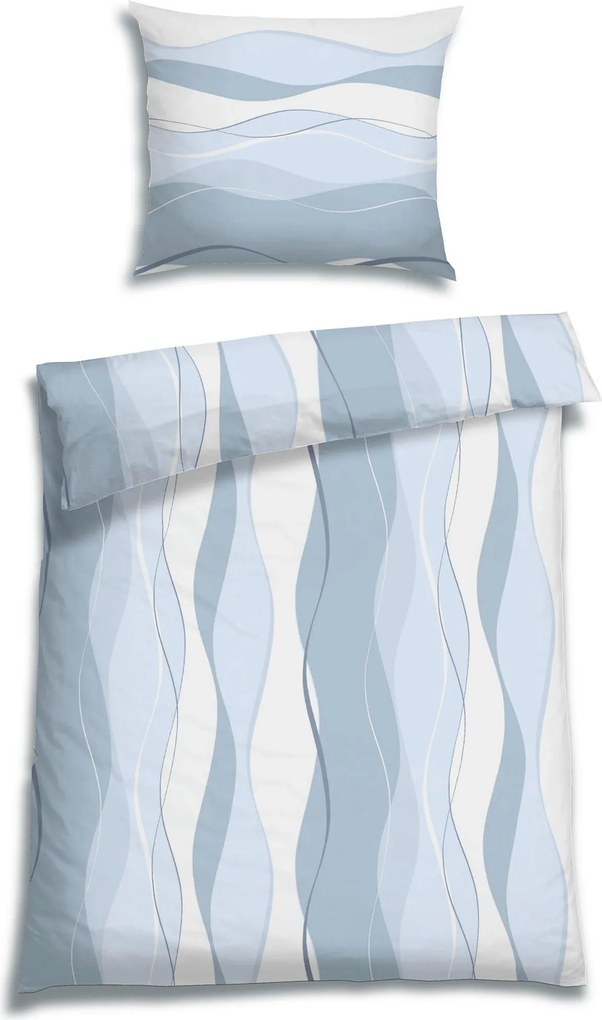 XXXLutz POVLEČENÍ, flanel, modrá, 140/200 cm Florella - Povlečení - 004388024001