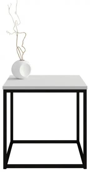 Konferenční stolek Etelka S, Barva:: černý mat + bílý lesk