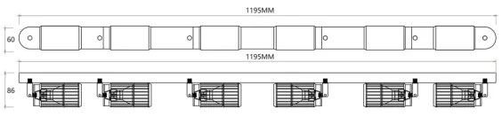 Bodové svítidlo VERTICAL 6xGU10/8W/230V bílá