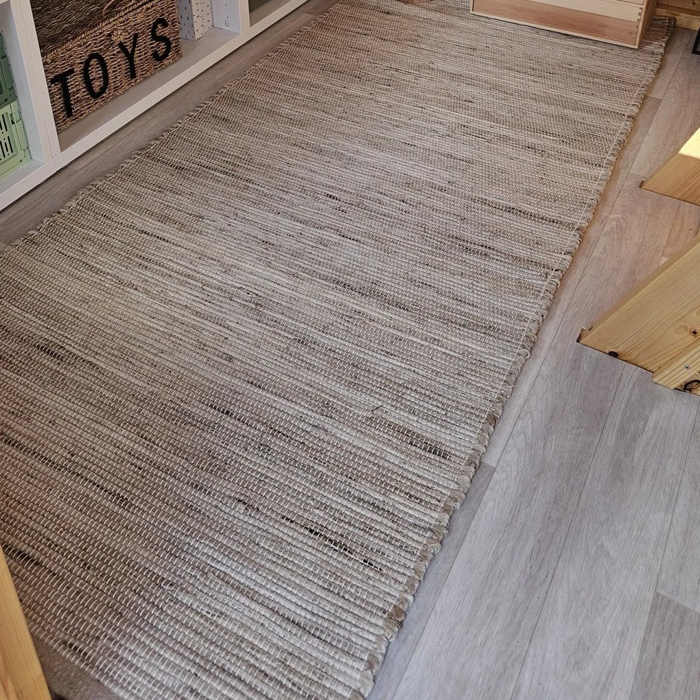 Hanse Home, Kusový koberec Handloom 105962 Dhaka Grey Brown, 120x170, béžová, chodba / předsíň