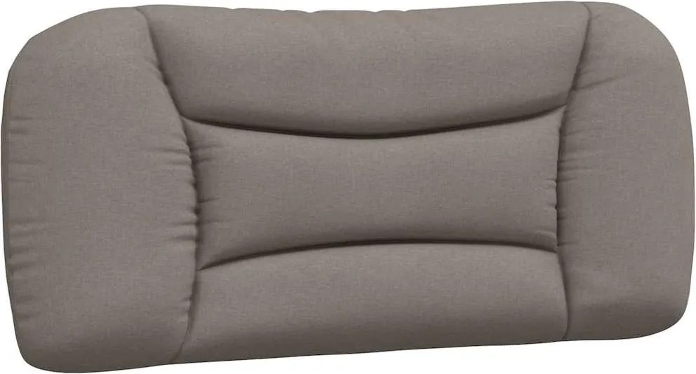 Postel s matrací Hvar taupe 90 x 190 cm textil 3208503