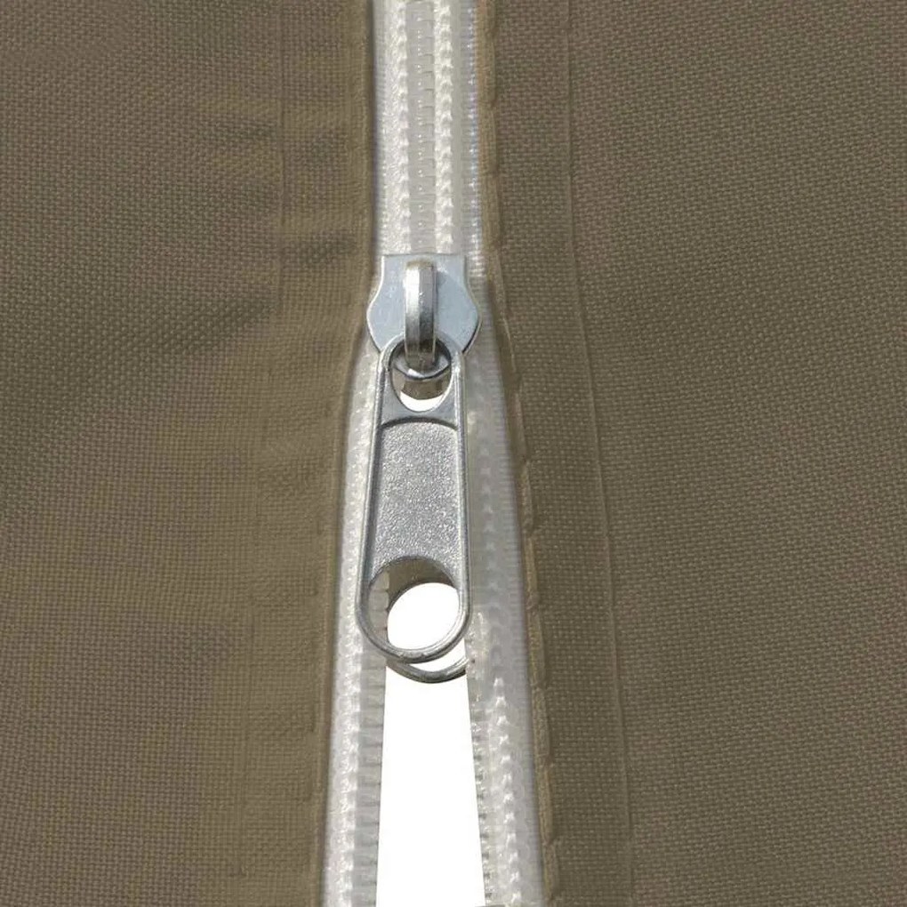Zahradní altán se závěsy 4 x 3 m taupe 180 g/m² 312232