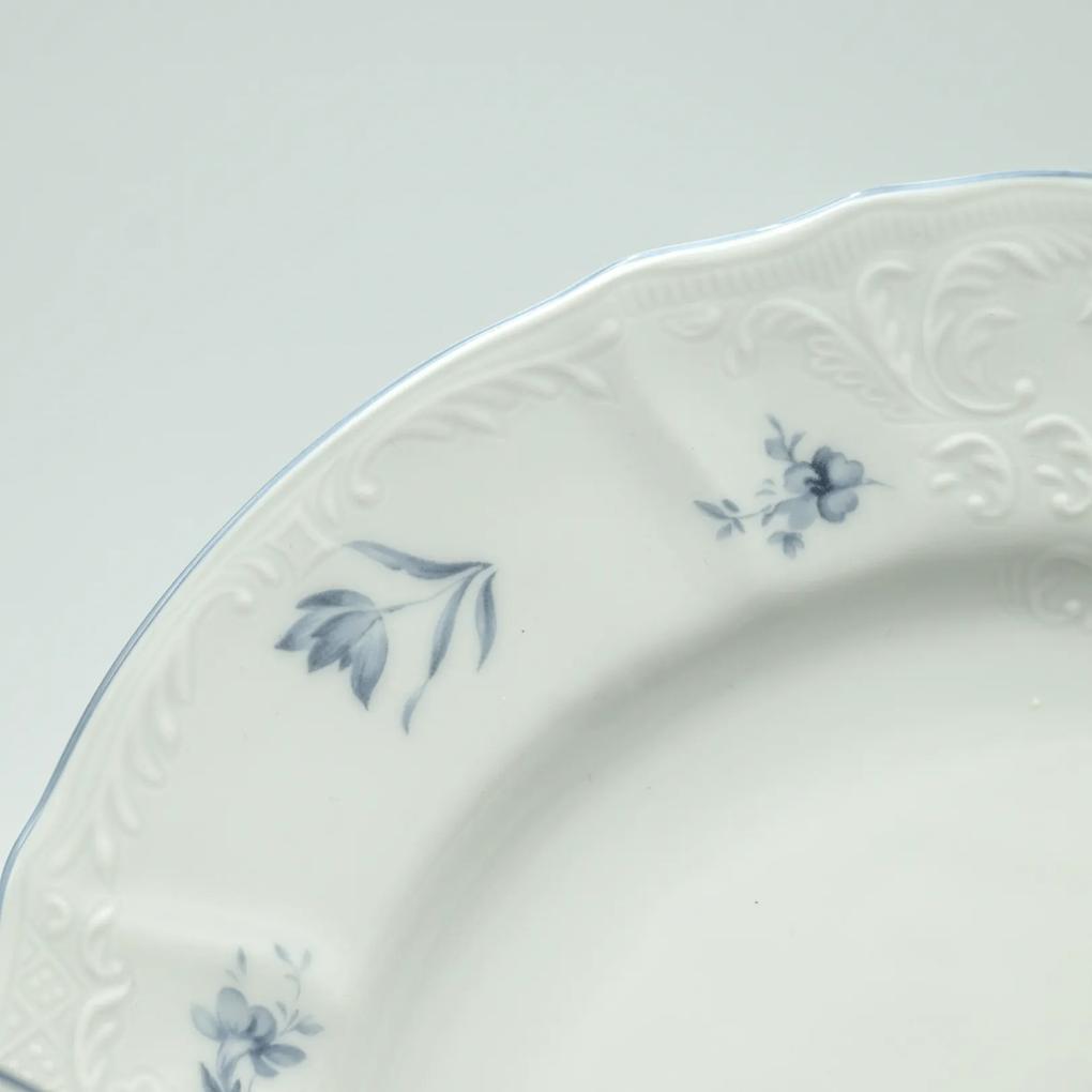 BERNADOTTE modrá kvítka, Talíř dezertní 19 cm, Thun