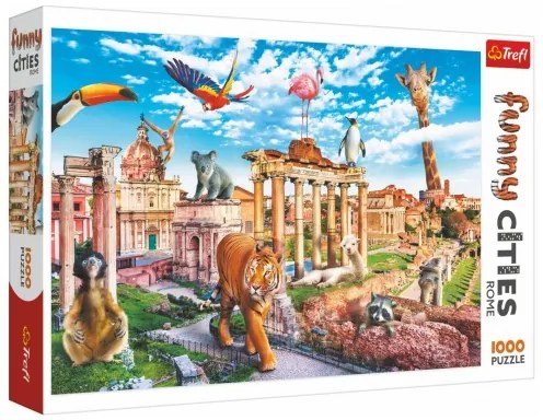 TREFL Puzzle Legrační města - Divoký Řím 1000 dílků 68,3x48cm v krabici 40x27x6cm