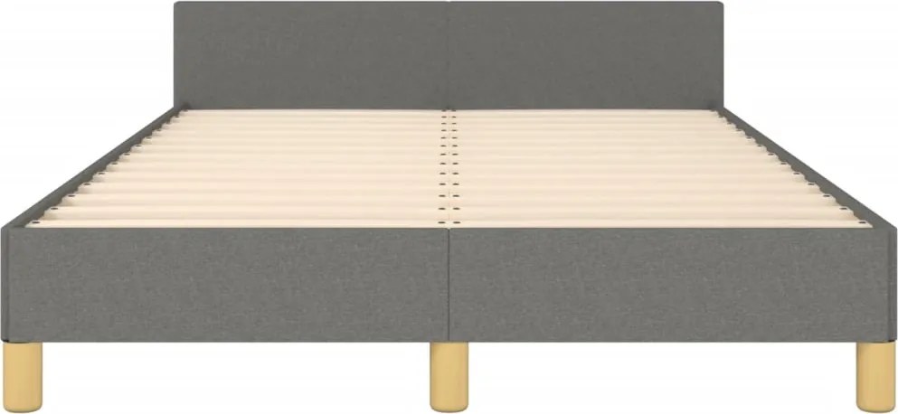 Rám postele bez matrací tmavě šedá 120x190 cm textil 3270500
