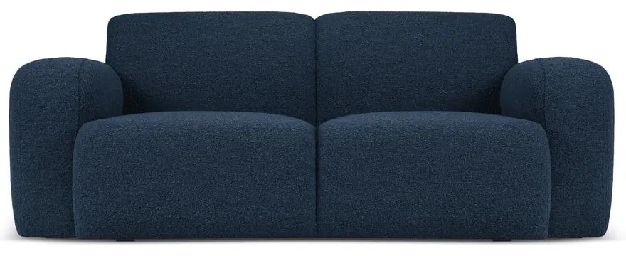 Tmavě modrá pohovka z textilie bouclé 170 cm Molino – Micadoni Home