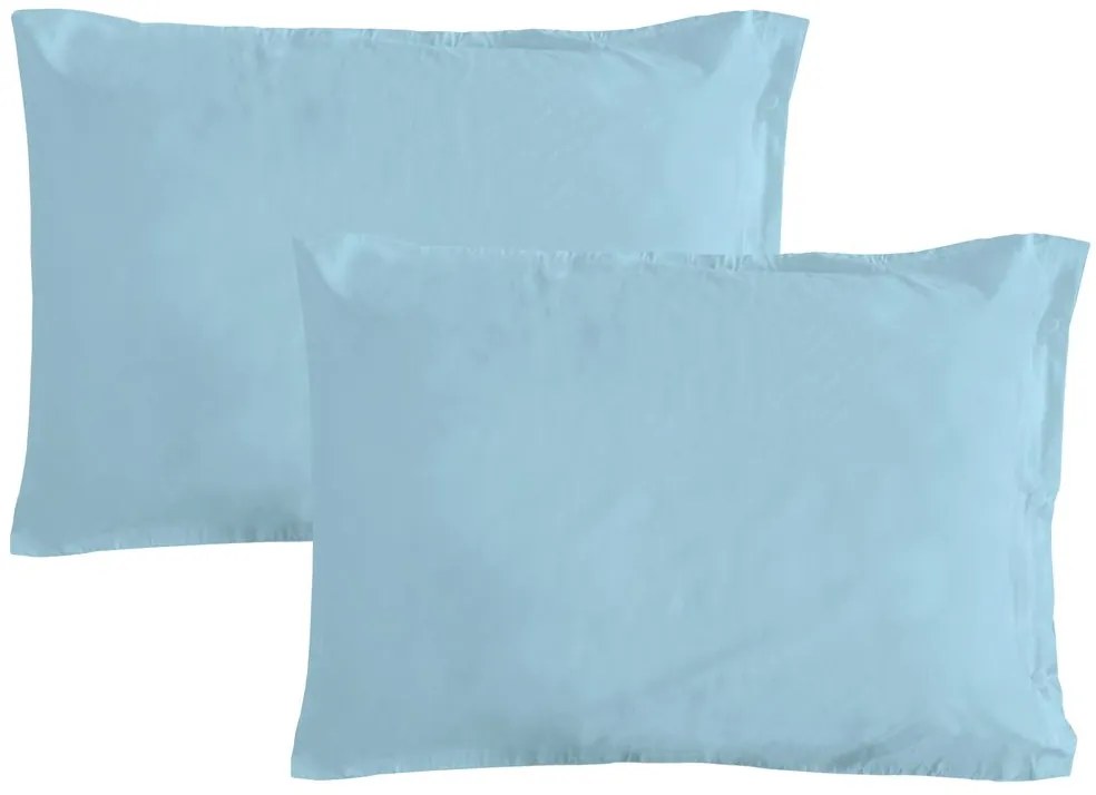 Gipetex Natural Dream Povlak na polštář italské výroby 100% bavlna - 2 ks sv.modrá - 2 ks 50x70 cm