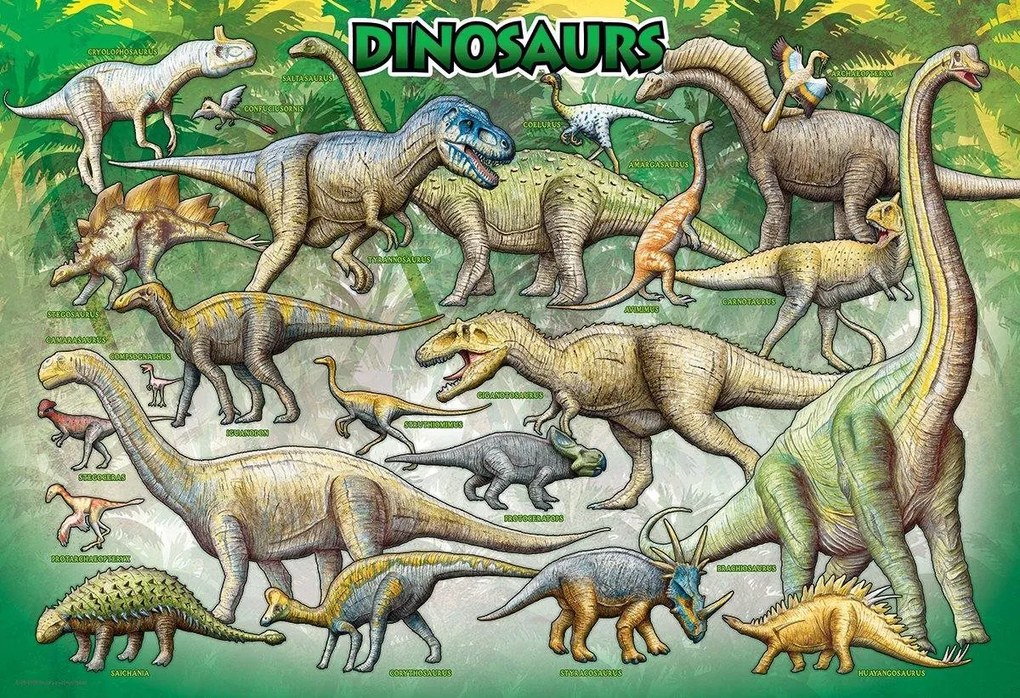 Puzzle eurographics puzzle dinosauři 100 dílků