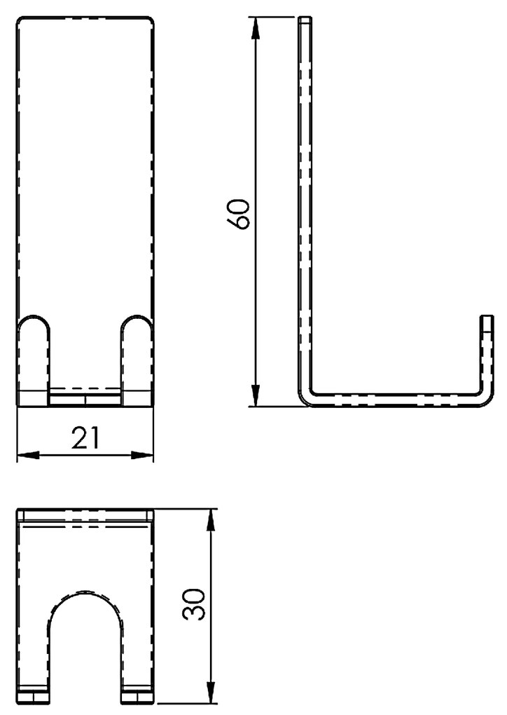 Gedy Gedy, THOR samolepící háček, černá mat, 562714