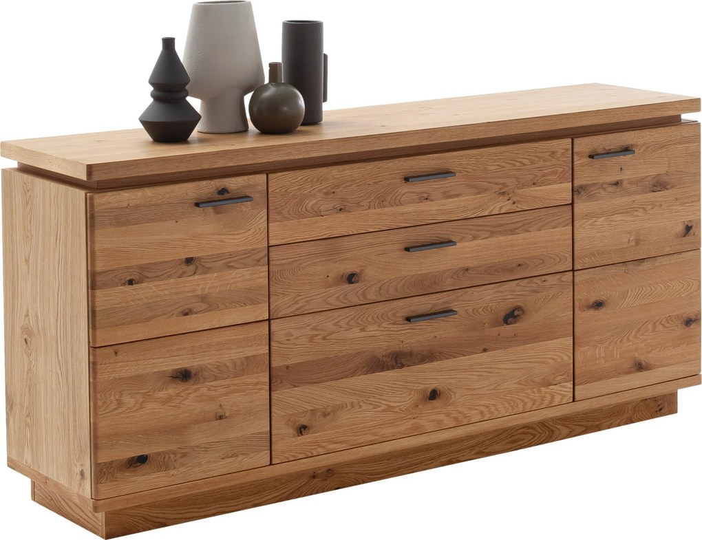 XXXLutz ŠIROKÁ KOMODA, dub, 180/84/44 cm Linea Natura - Šuplíkové komody - 001700023019