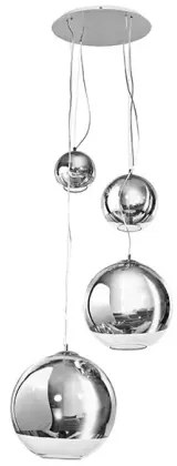 Industriální lustr Silver Ball 4