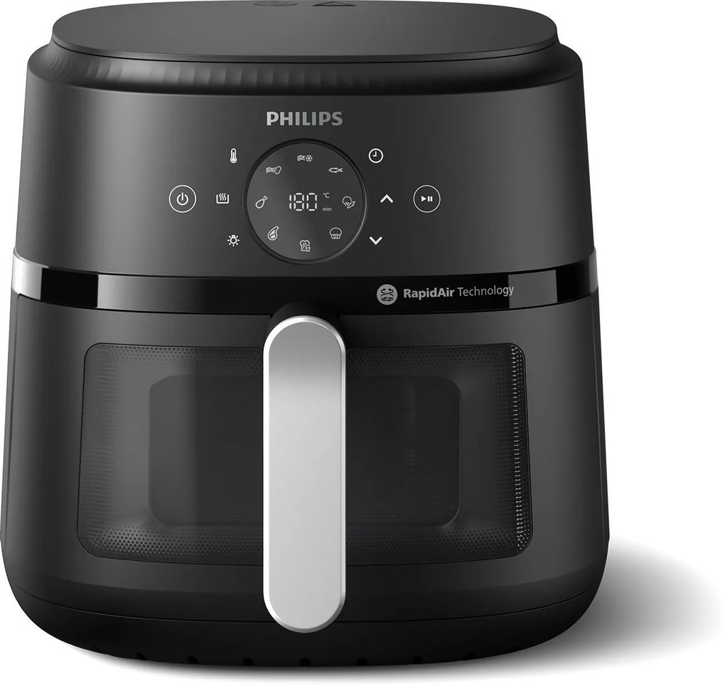 Horkovzdušná fritéza philips 2000 series airfryer 6,2l xl digitální okno na231/00