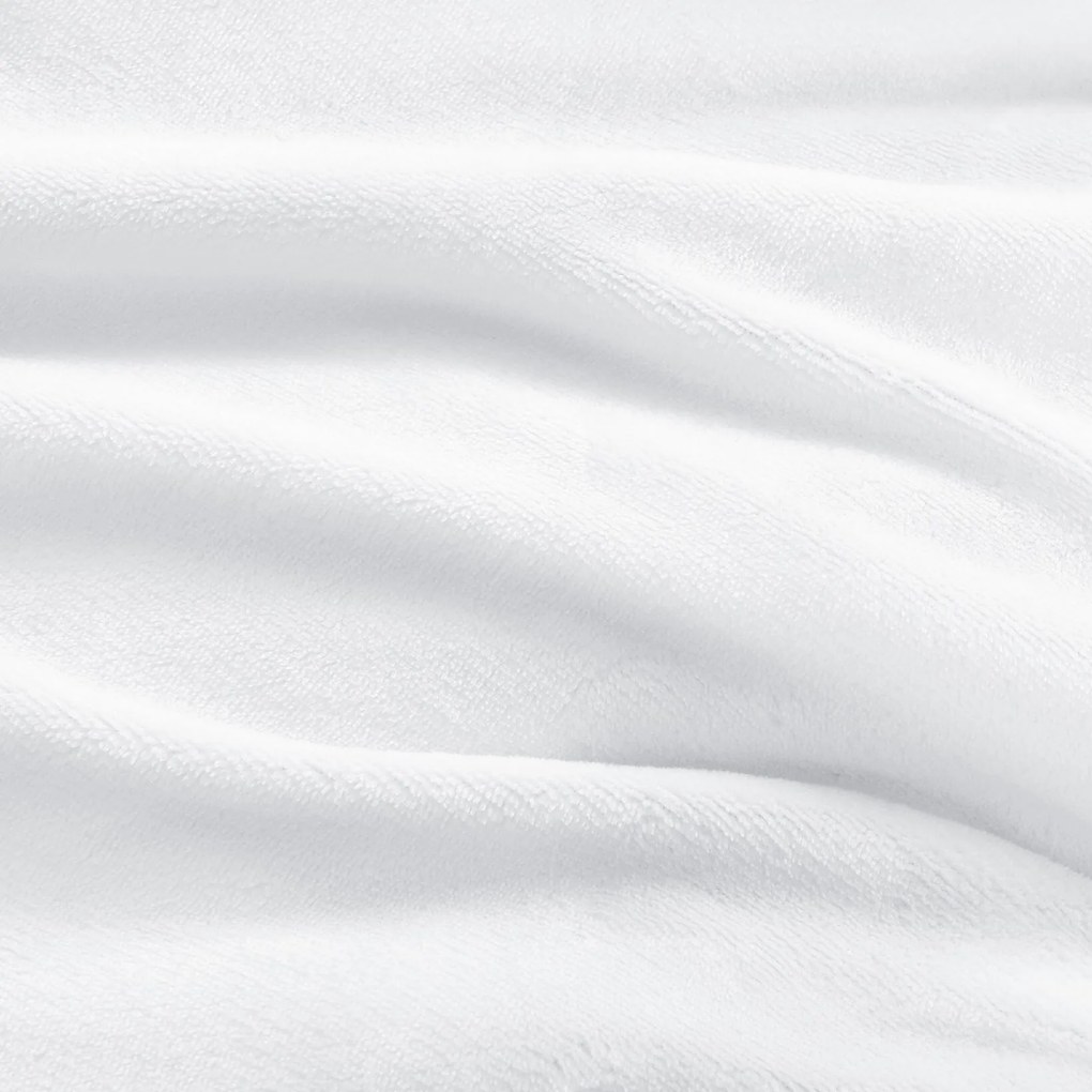 Goldea mikroplyšové elastické prostěradlo deluxe - bílé 180 x 200 cm