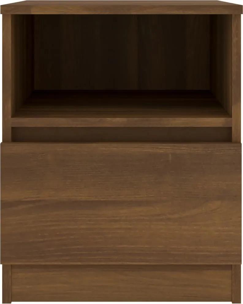 vidaXL Noční stolek 40 x 40 x 50 cm dřevotříska [815820] Barva: Černá