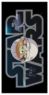 Jerry Fabrics Dětská osuška 70 × 140 cm ‒ Star Wars Mandalorian 02