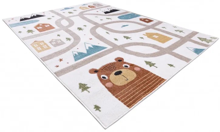 Dywany Łuszczów, Dětský kusový koberec Fun Polar cream, 200x290, vícebarevná, dětský pokoj