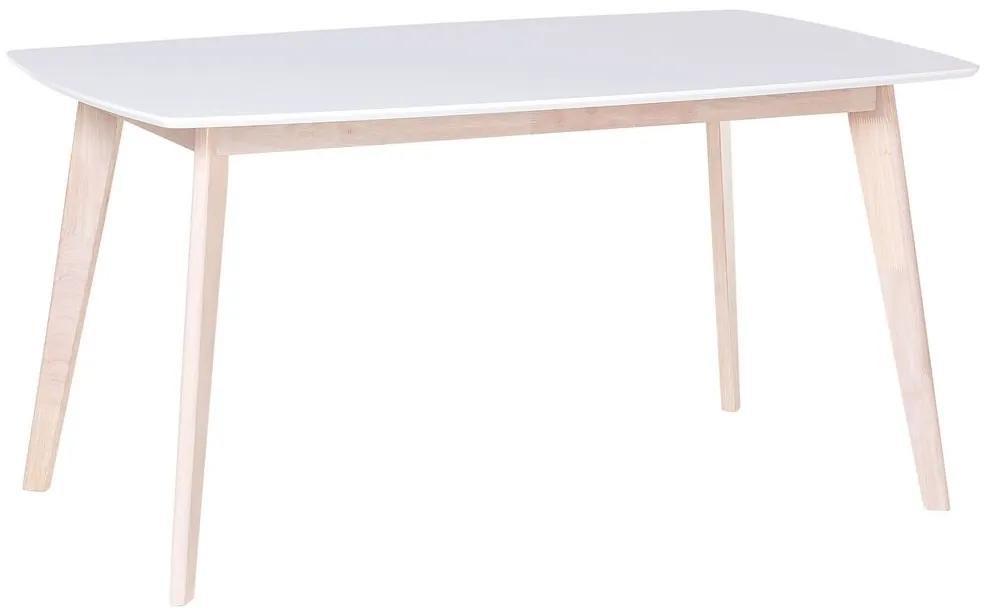 Jídelní stůl 150 x 90 cm bílý SANTOS Beliani