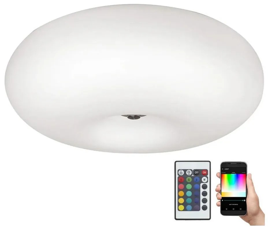 Eglo Eglo 75353 - LED RGBW Stmívatelné stropní svítidlo OPTICA-C 2xE27/7,5W/230V + DO EG75353