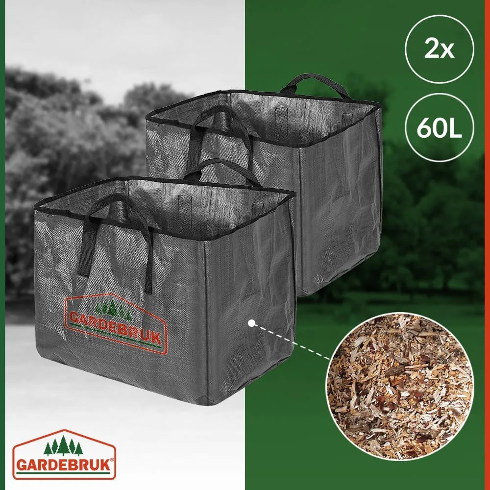 Zahradní štěpkovač/drtič DIOX+2x 60l pytel, 3100W černá/zelená Gardebruk