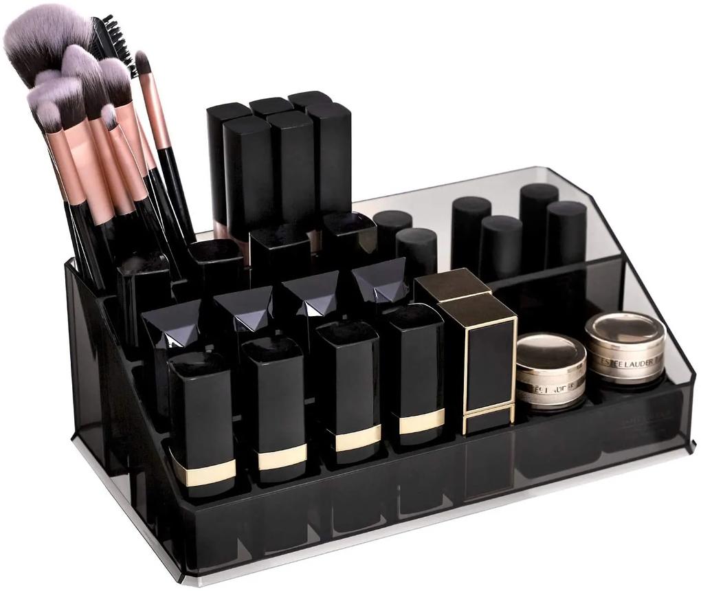 Organizér se 4 zásuvkami na makeup a kosmetiku, černý