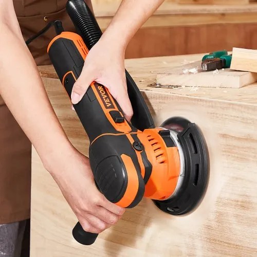 Random Orbital Sander 15,2 cm Dual-Action Sander 10 ks brusných papírů 6 rychlostí