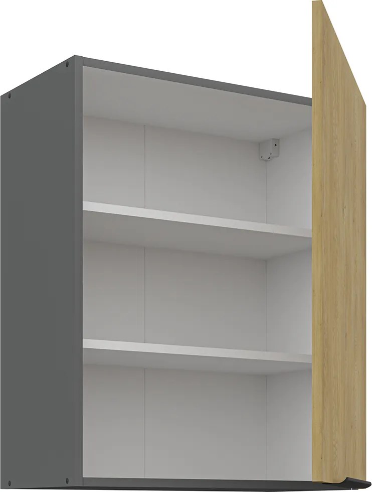 CREMONA ac | horní skříňka 60 G-72 1F policová | 60 cm | antracit/cremona
