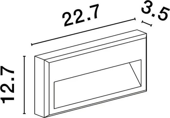 NV 9492670 Venkovní nástěnné svítidlo RIO antracitový hliník a čiré sklo LED 6W 3000K 220-240V 266st. IP65 - NOVA LUCE