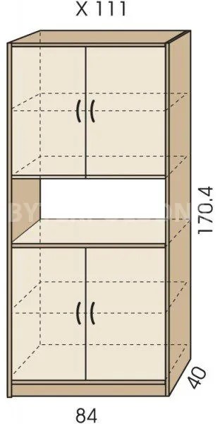 Kombinovaná skříň JIM 5 X 111