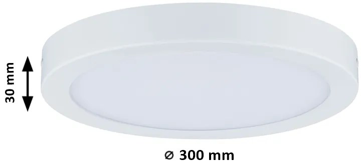 Paulmann 70899 Abia, stropní LED svítidlo, 22W 2700K, bílá, prům.30cm