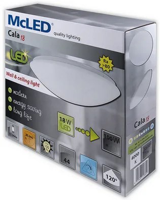 LED svítidlo McLED Cala 18 18W IP44 4000K neutrální bílá ML-411.206.32.0