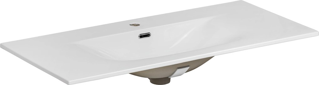 Comad Nábytkové keramické umyvadlo SKY 100/DP-8099, 101x46 cm, bílá lesklá