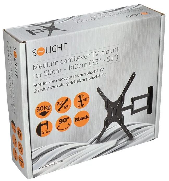 SOLIGHT Střední konzolový držák pro ploché TV od 58cm - 140cm (23'' - 55'')