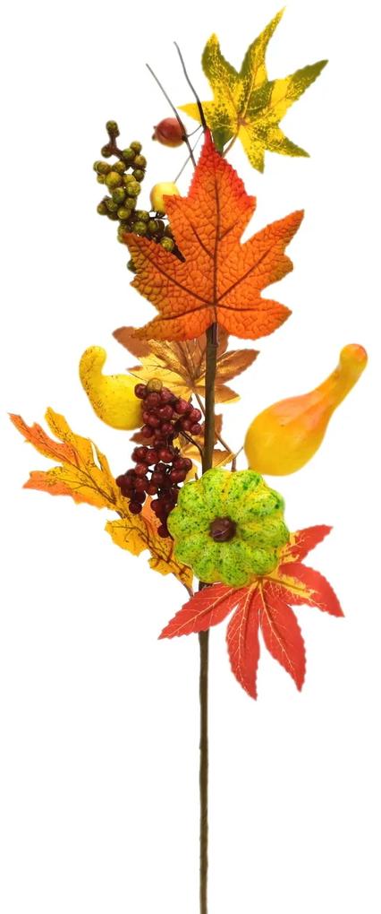 Větvička podzimní zdobená 50 cm