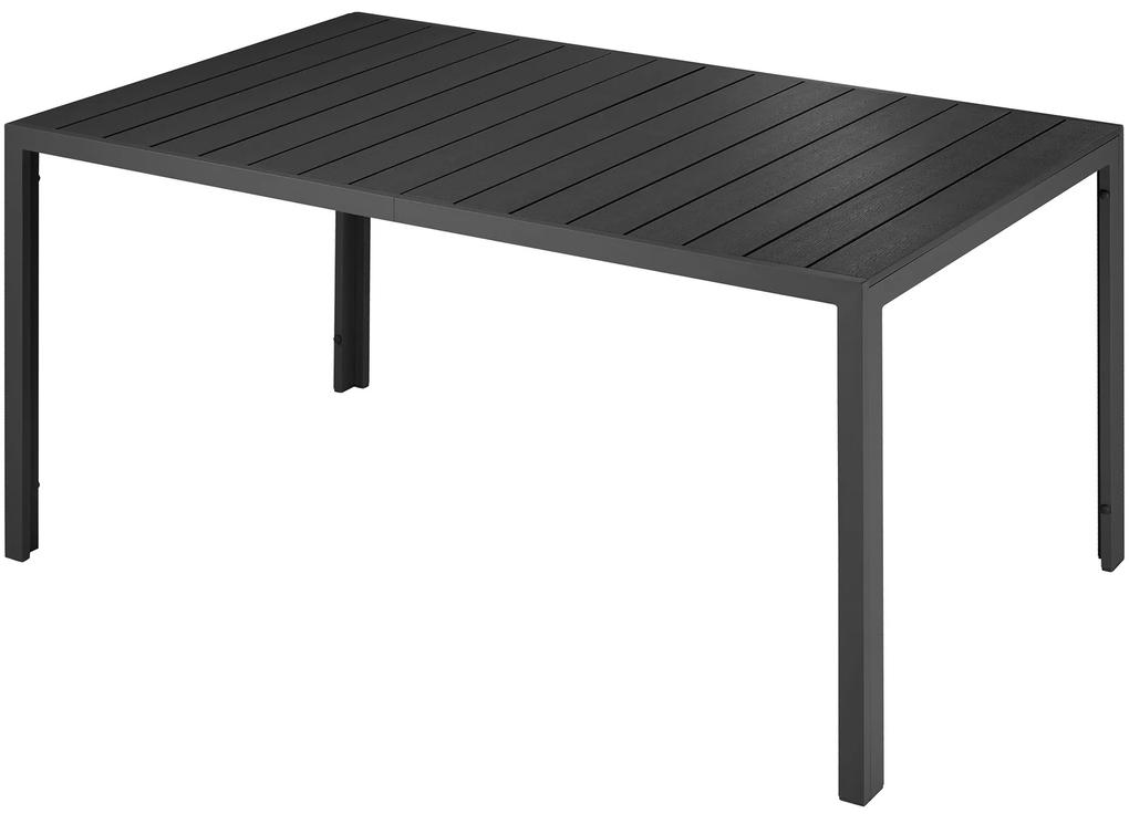 tectake 404401 zahradní stůl bianca - černá/černá