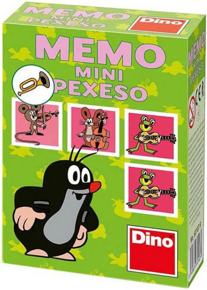 DINO Hra pexeso memo mini Krtek (Krteček) 4 druhy *SPOLEČENSKÉ HRY* dn601079