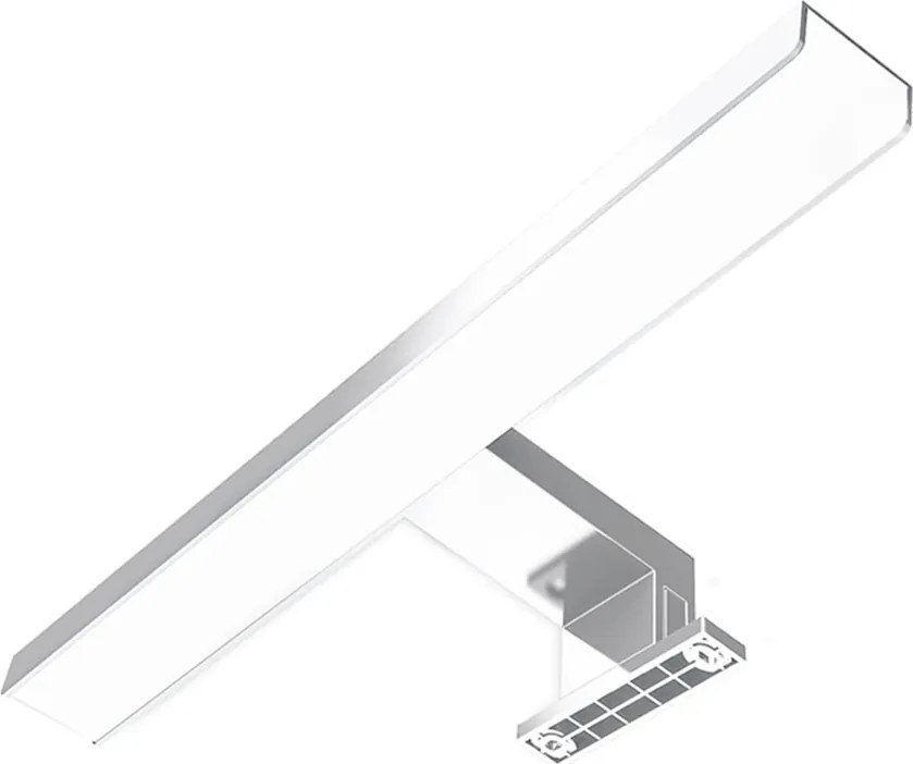 Mereo, Mereo Led koupelnové osvětlení nad zrcadlo, stříbrné, 40 cm, 7 W, 455 lm, 4000 K, IP44, 230 V, MER-CN700G40