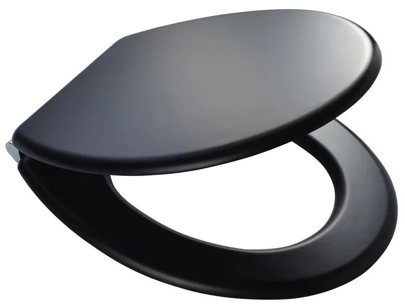 Ridder Atlanta WC sedátko, soft close, MDF, 43 × 37,7 cm, černá, MK45362