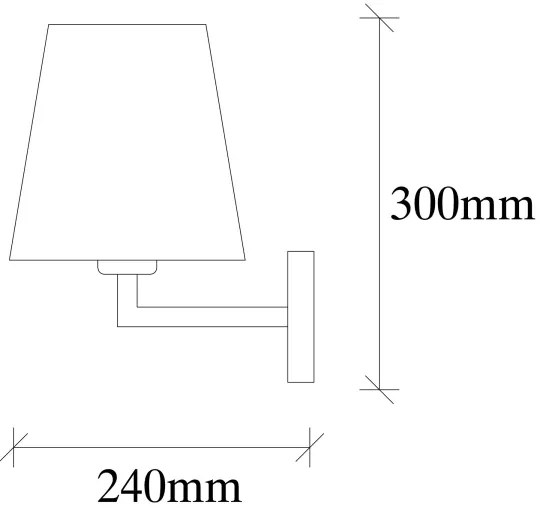 Nástěnné svítidlo PROFIL 1xE27/60W/230V