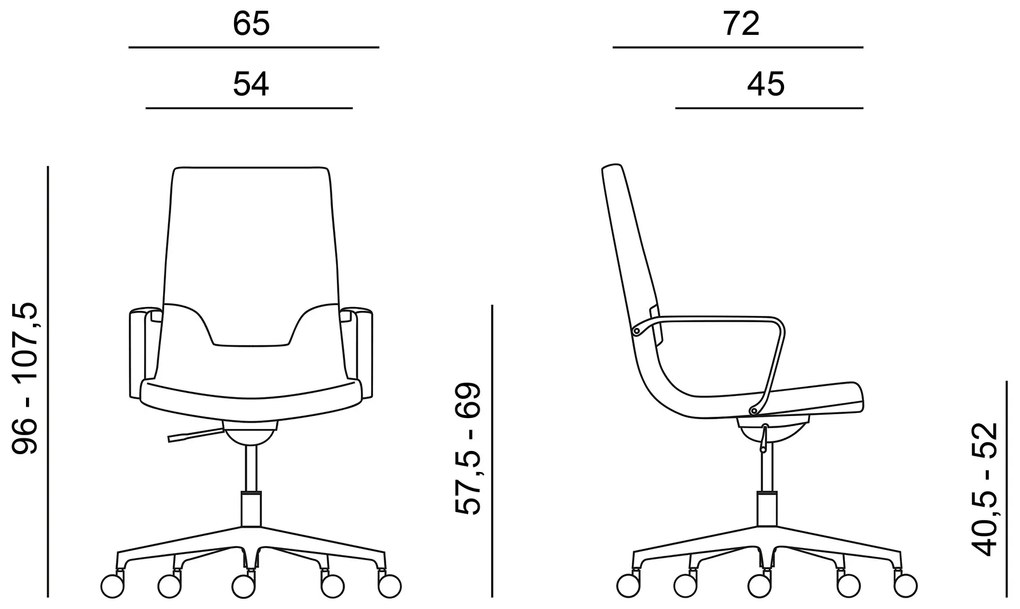 Manažerské křeslo DIAMOND MEDIUM