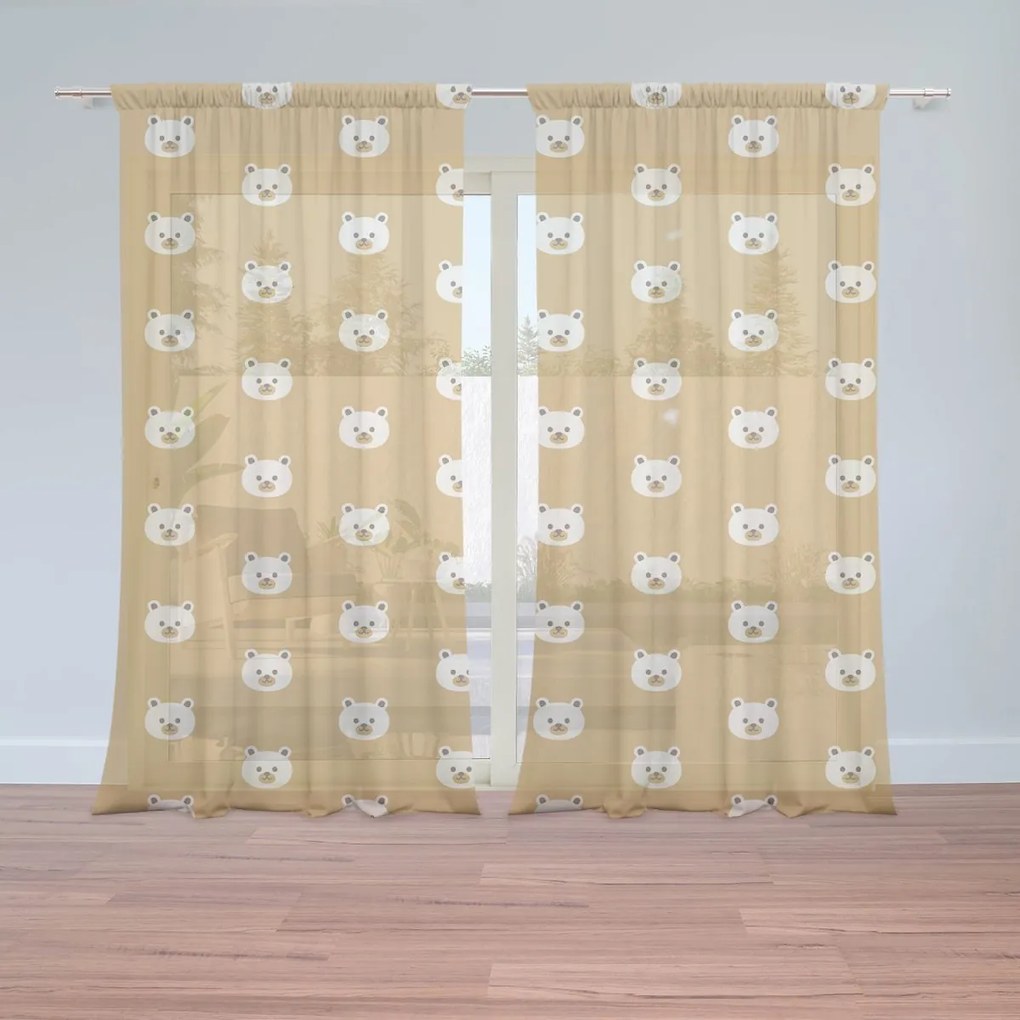 Sablio Záclony Roztomilí medvídci: 2ks 150x250cm