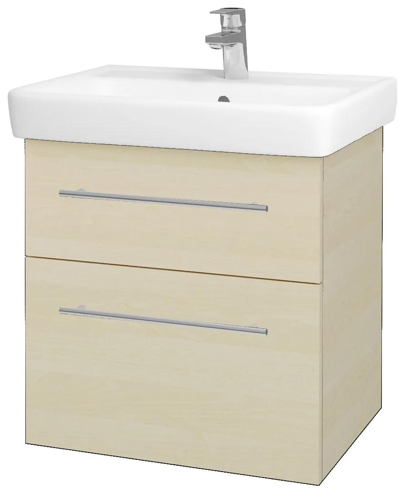 Dřevojas Koupelnová skříň Q MAX SZZ2 60 Varianta: N01 Bílá lesk / Úchytka T02 / D17 Colorado
