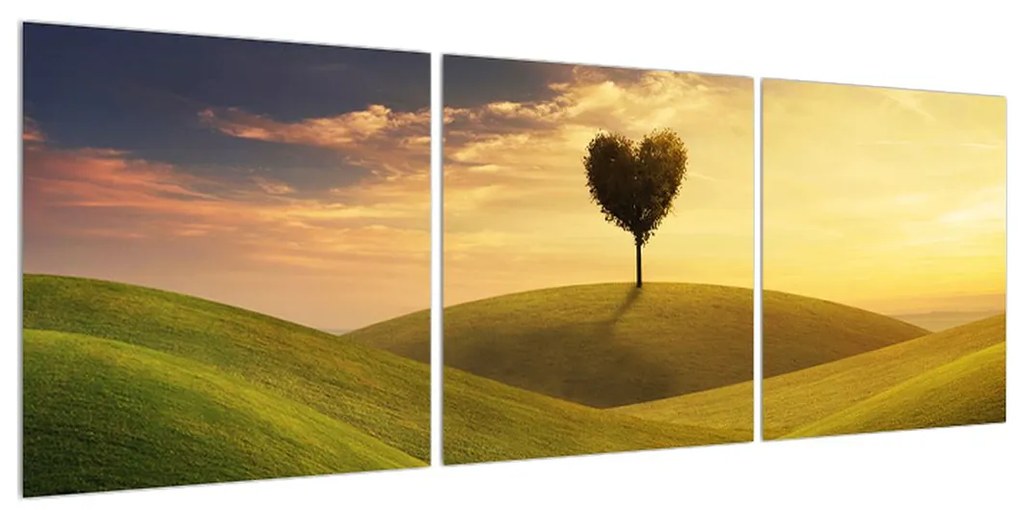 Zamilovaný obraz stromu (120x40 cm)