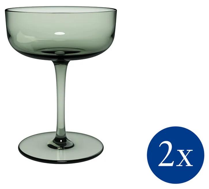 Sada širokých sklenic na šampaňské z kolekce LIKE GLASS SAGE, 2 ks