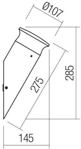 Redo 90073 - LED Venkovní nástěnné svítidlo ALGON LED/9W/230V IP65 černá